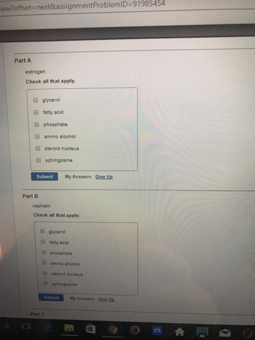 Solved iew?offset= next&assignment Problem ID:91 985454 Part | Chegg.com