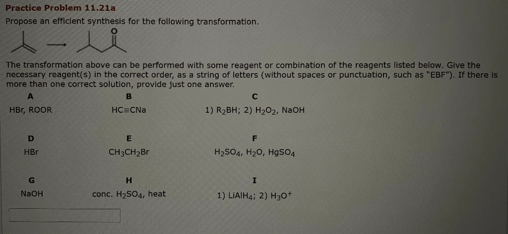 Solved Practice Problem 11.21a Propose an efficient | Chegg.com