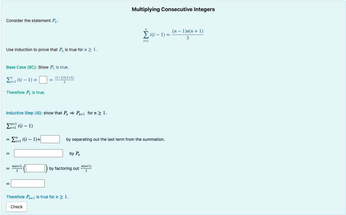 Solved Multiplying Consecutive Integers Consider the | Chegg.com