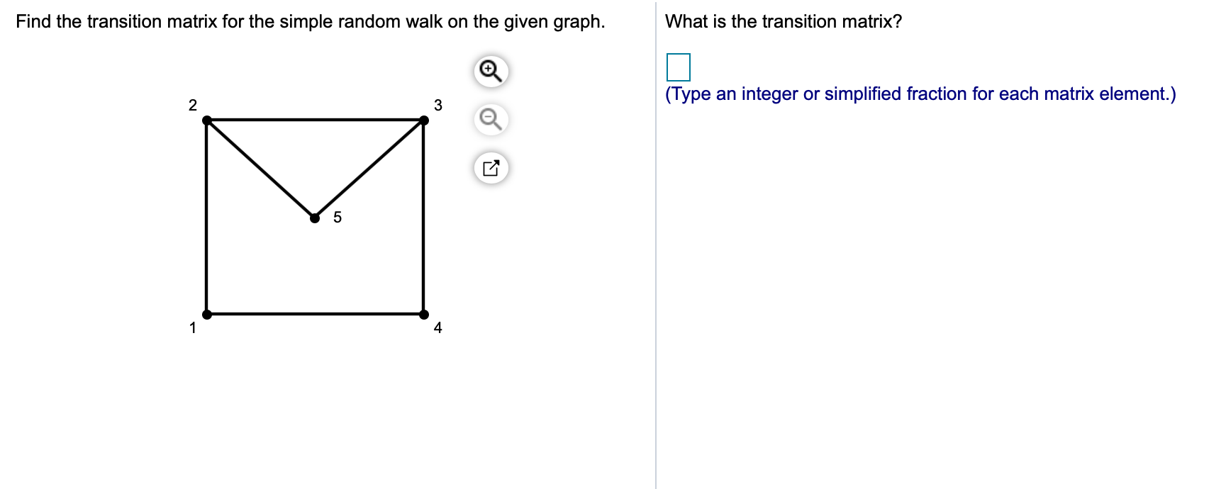 Solved Find the transition matrix for the simple random walk | Chegg.com