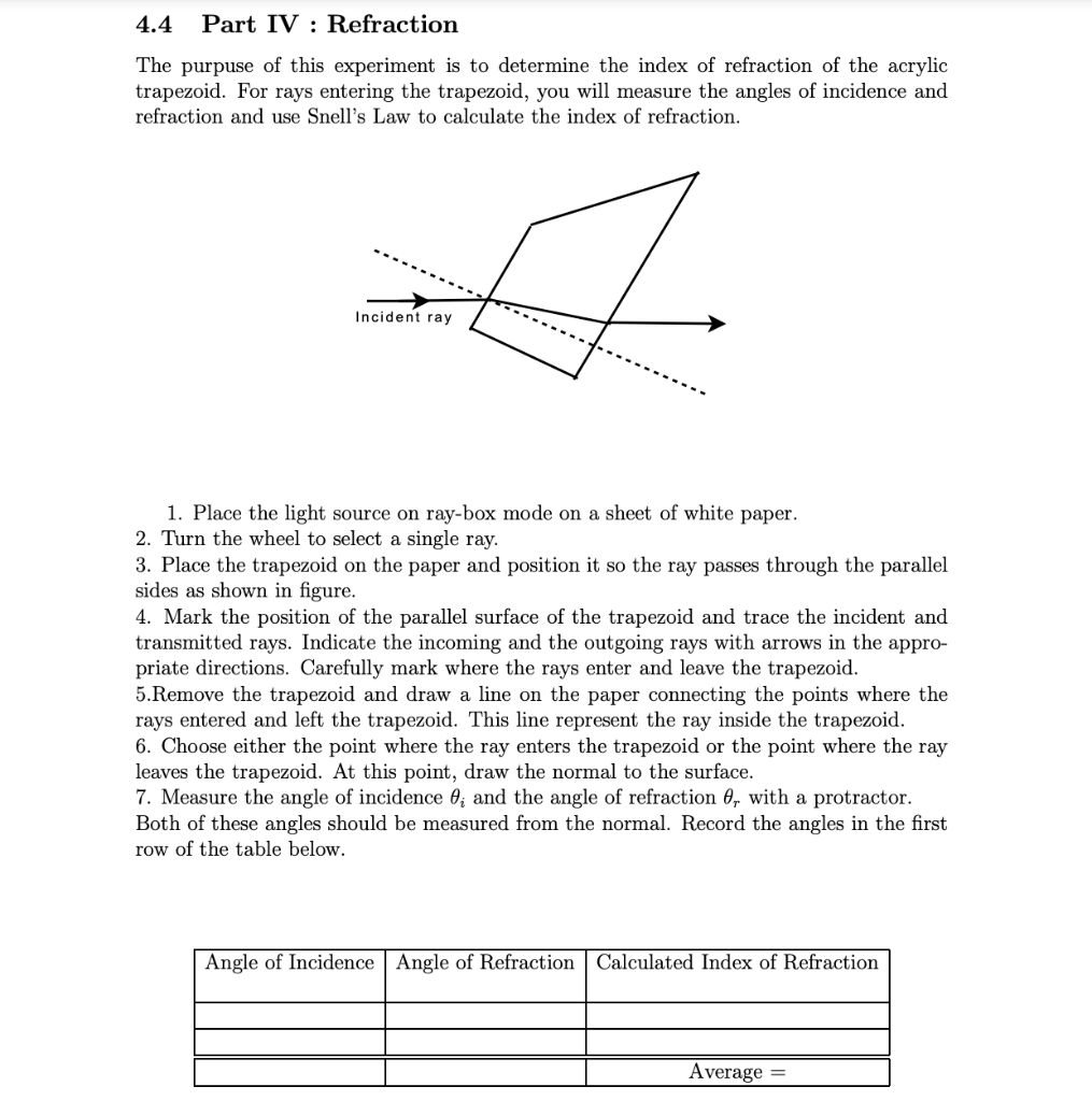 Solved: Physics For Engineers PHYS 1422 Light, Reflection ... | Chegg.com