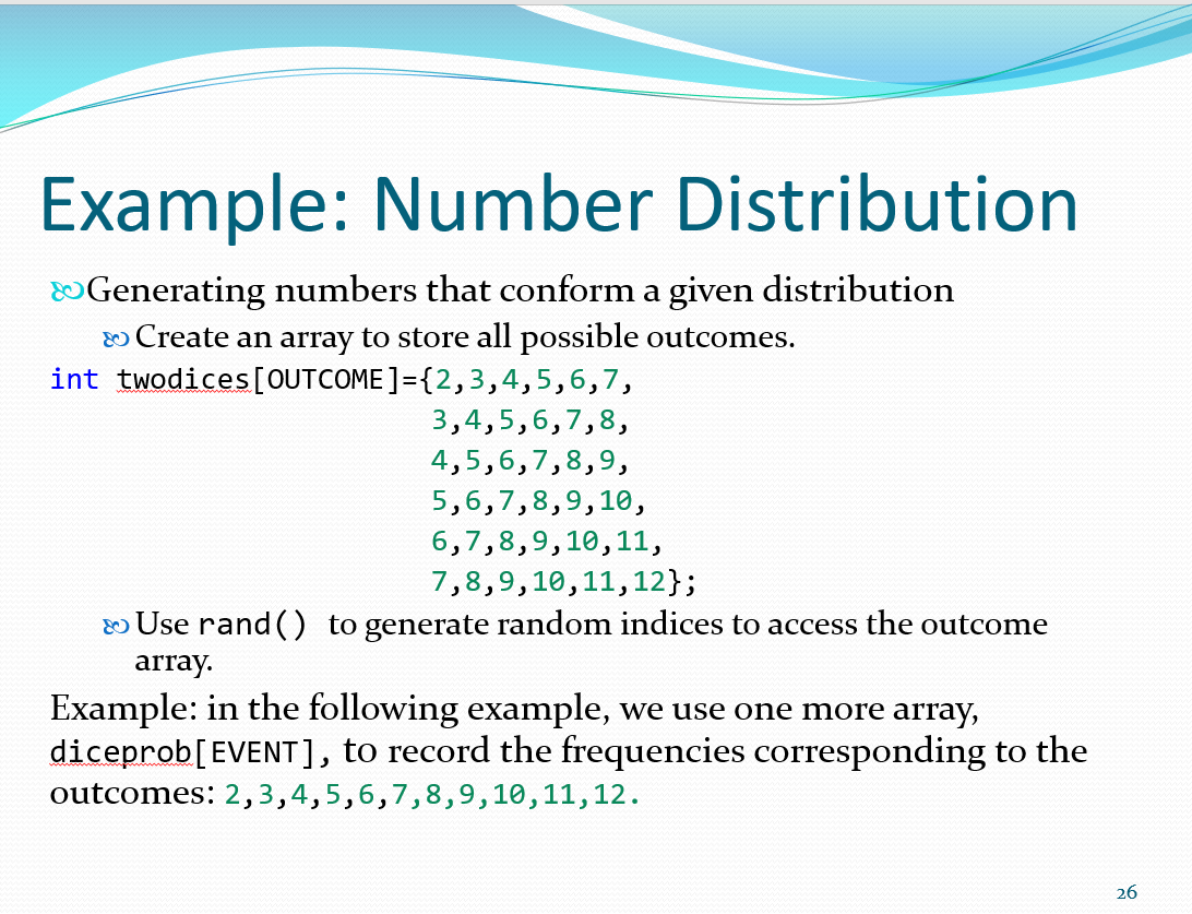 Problem: Rolling Dice You are to write a C program | Chegg.com