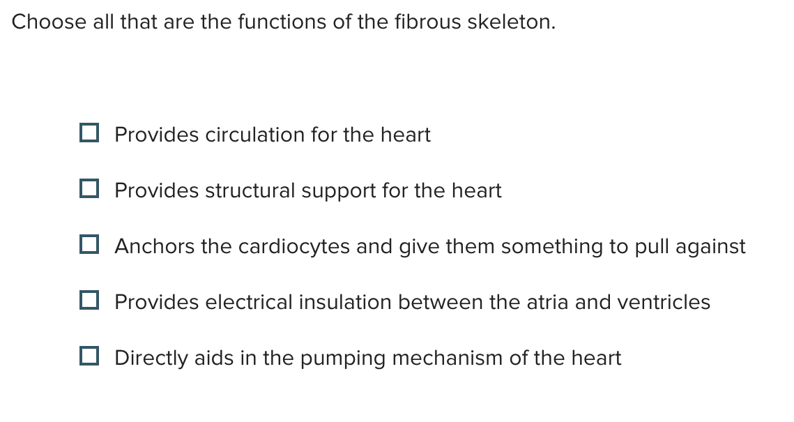 Solved Choose all that are the functions of the fibrous | Chegg.com