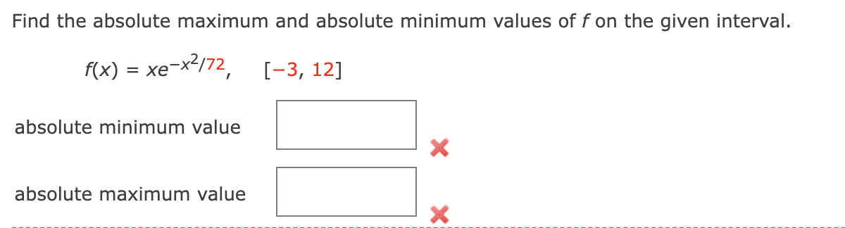 Solved Find the absolute maximum and absolute minimum values | Chegg.com