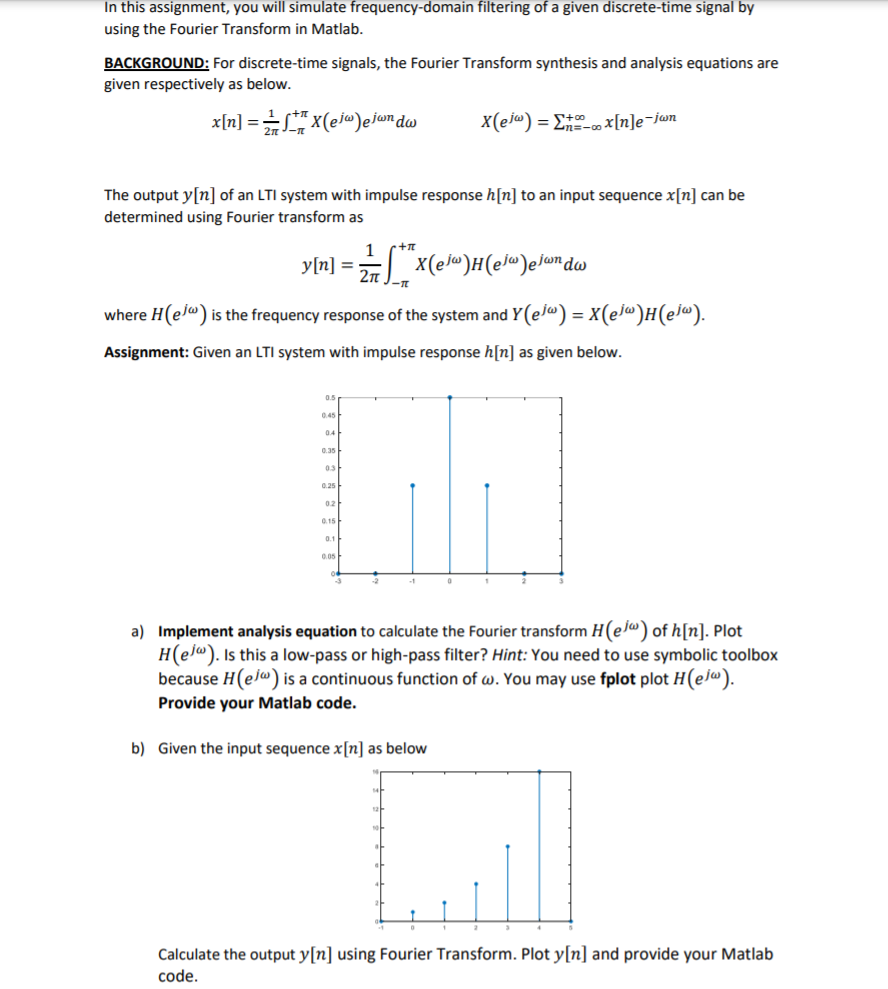 In this assignment, you will simulate | Chegg.com