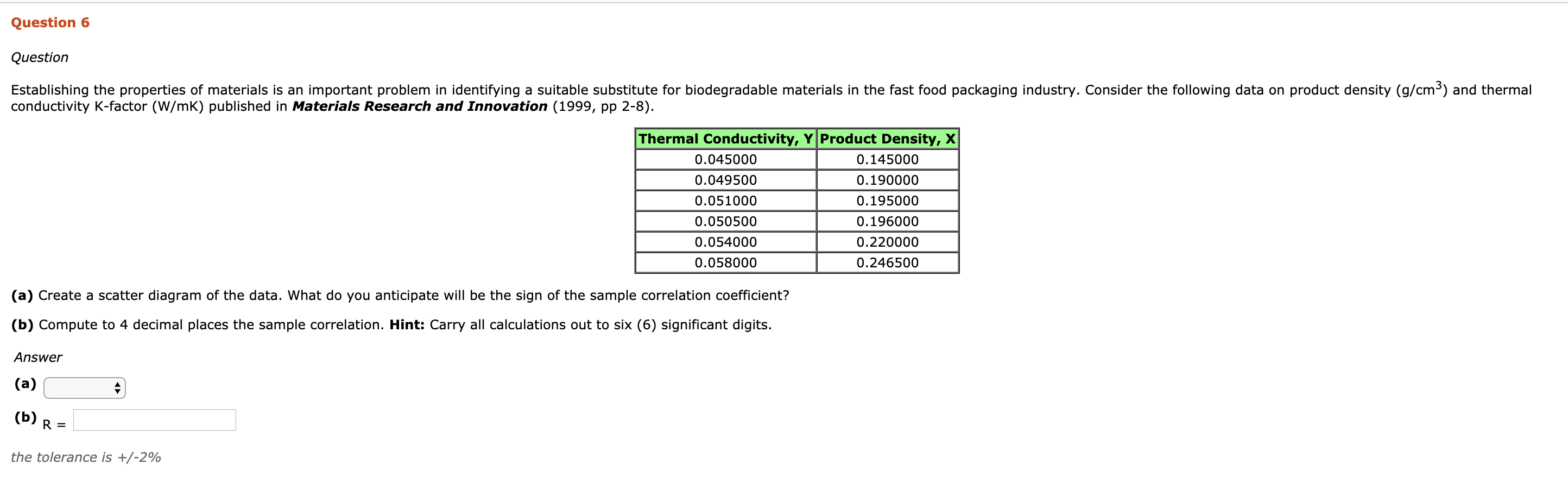 Solved Question 6 Question Establishing the properties of | Chegg.com