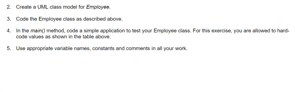 Solved First, create a UML class model and then write a | Chegg.com
