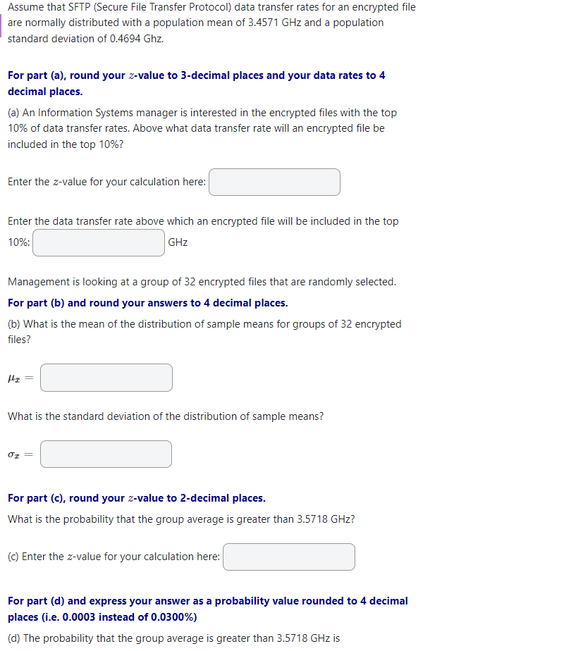 Solved Assume that SFTP (Secure File Transfer Protocol) data | Chegg.com