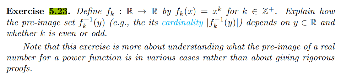 Solved Exercise 5.23. Define fk : R + R by fk(x) xk for k e | Chegg.com