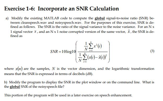 Help me modify following MATLAB code for exercise | Chegg.com