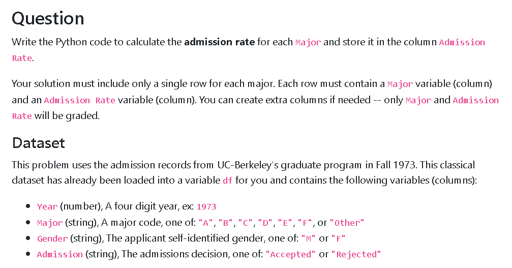 Solved Question Write the Python code to calculate the | Chegg.com