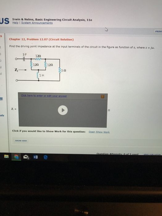 Solved Irwin & Nelms, Basic Engineering Circuit Analysis, | Chegg.com