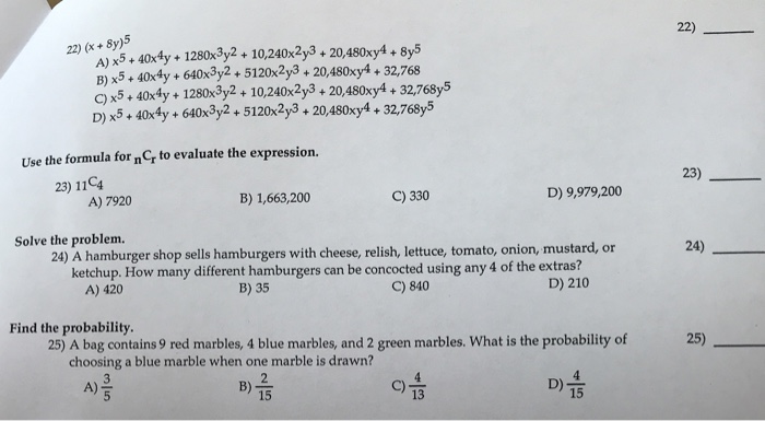 Solved Solve the problem. 17) A basketball player scored 22 | Chegg.com