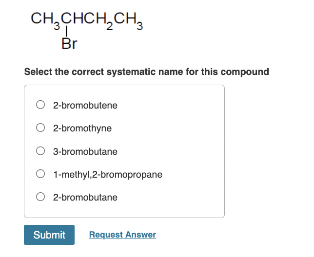 Solved CH3CH2CH2CH=CH2 Select the correct systematic name | Chegg.com