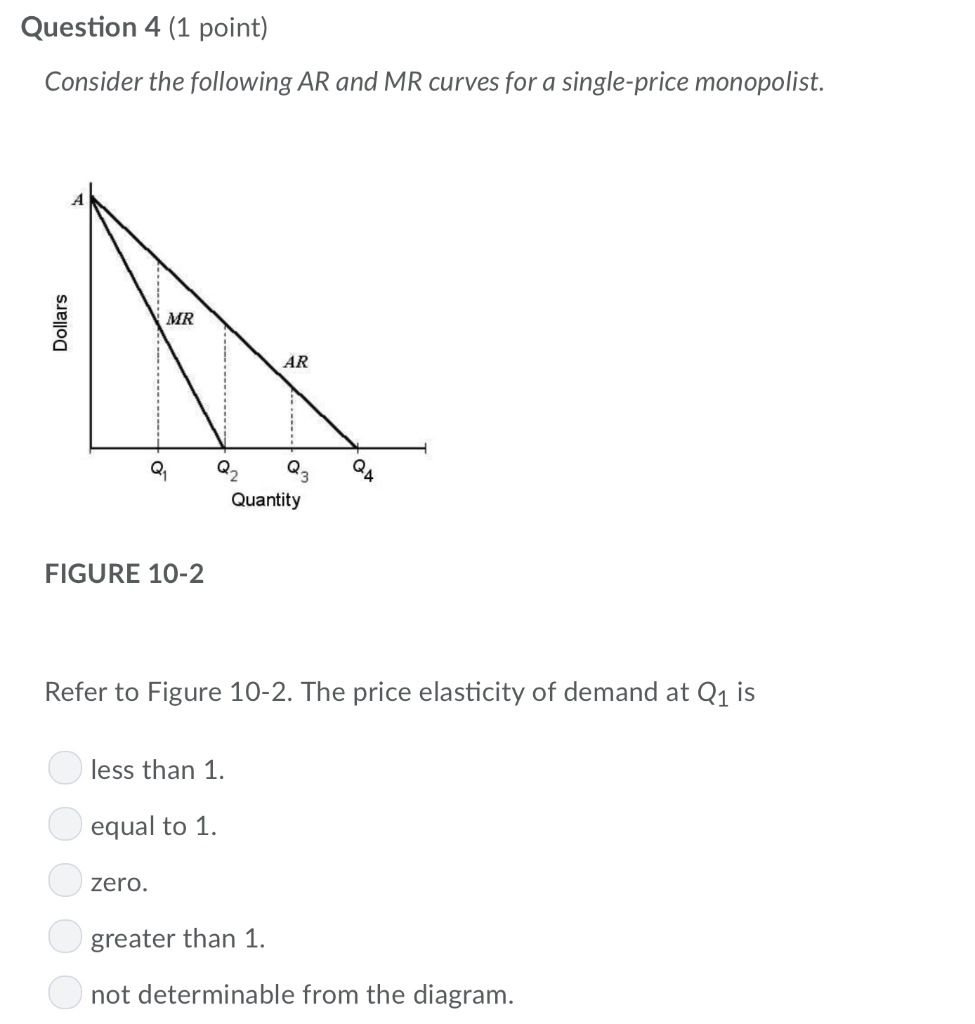 Solved Question 1 (1 point) Consider the following | Chegg.com