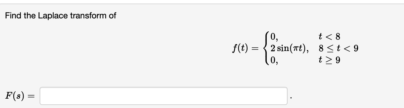 Find the Laplace transform | Chegg.com