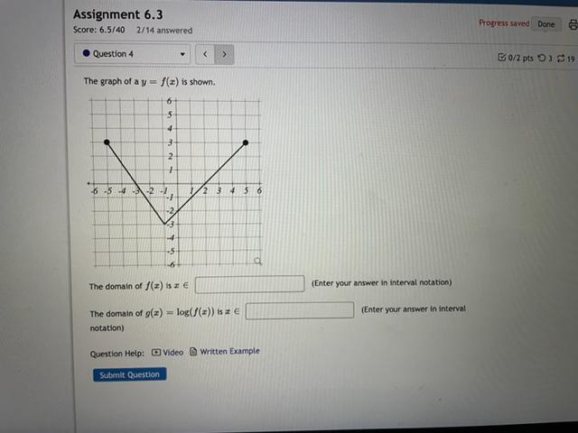 Solved Assignment 6.3 Score: 6.5/40 2/14 answered Progress | Chegg.com