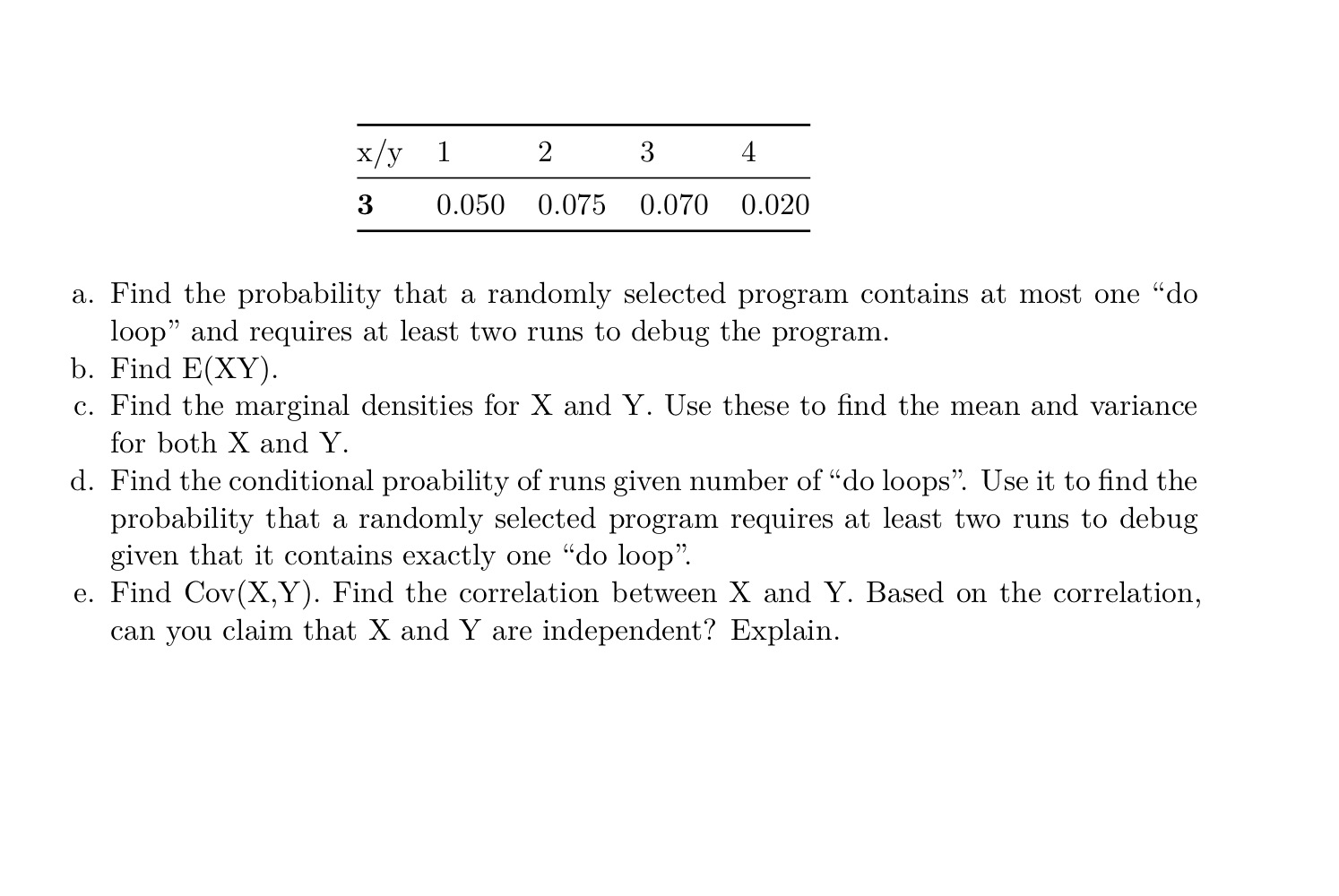 Solved 3 Let X Denote The Number Of Do Loops In A Fortran
