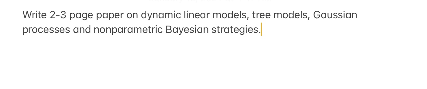 Solved Write 2-3 ﻿page paper on dynamic linear models, tree | Chegg.com
