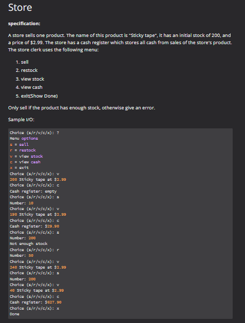 Solved I need it to use 3 files, CashRegister, Store, and | Chegg.com