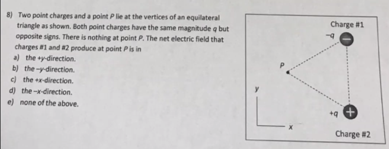Solved Two point charges and a point P lie at the vertices | Chegg.com