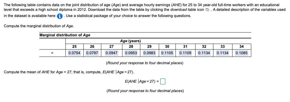 The following table contains data on the joint | Chegg.com