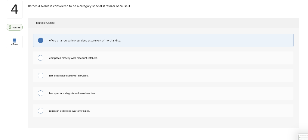 Solved A characteristic of full-line discount stores is that | Chegg.com