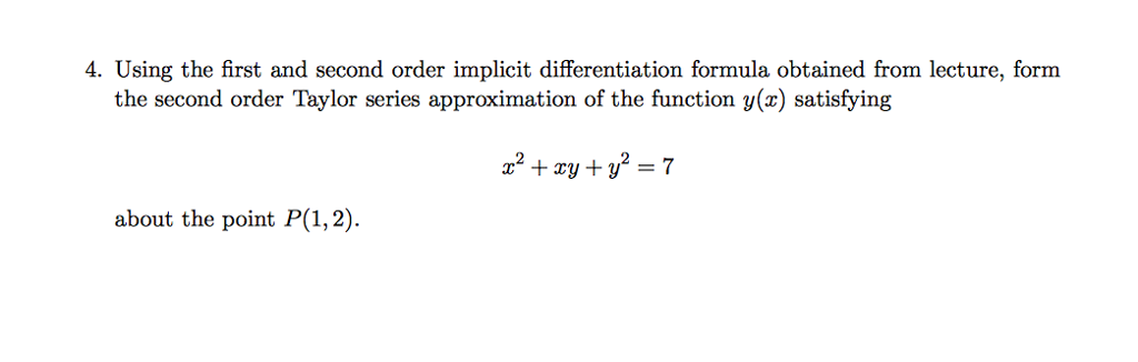 Solved 4. Using the first and second order implicit | Chegg.com