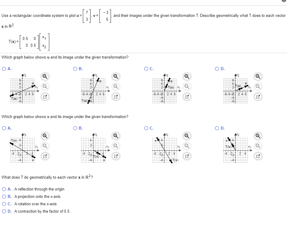 Solved Use A Rectangular Coordinate System To Plot U And Chegg