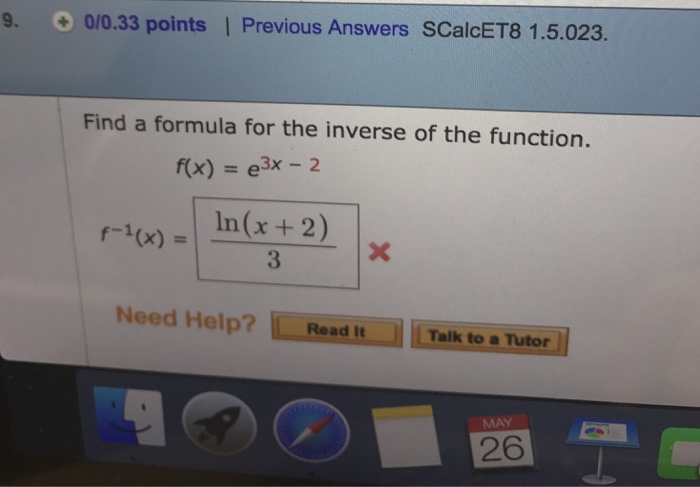 Solved Find a formula for the inverse of the function. F(x) | Chegg.com