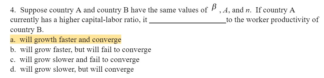 Solved Suppose country A and country B have the same values | Chegg.com