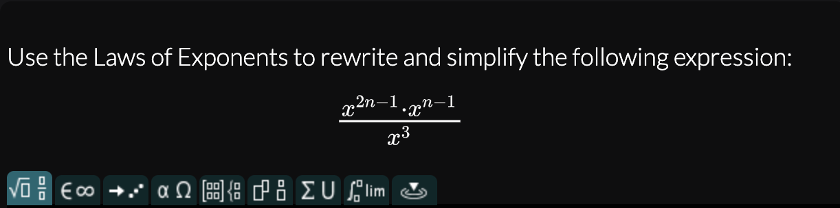 Solved Use the Laws of Exponents to rewrite and simplify the | Chegg.com
