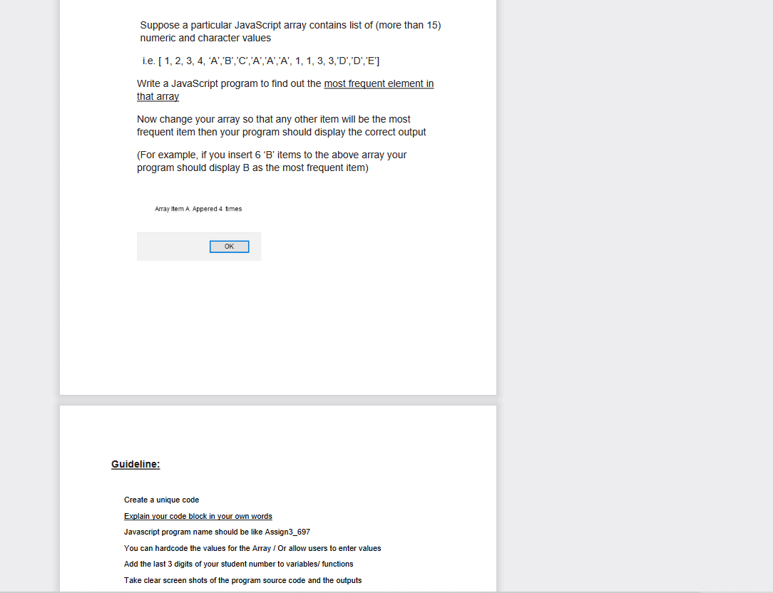 Solved Suppose a particular JavaScript array contains list | Chegg.com