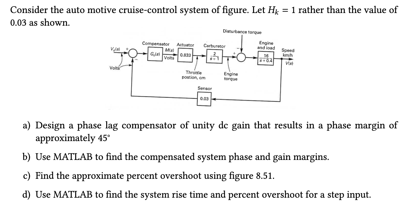 Consider the auto motive cruise-control system of | Chegg.com