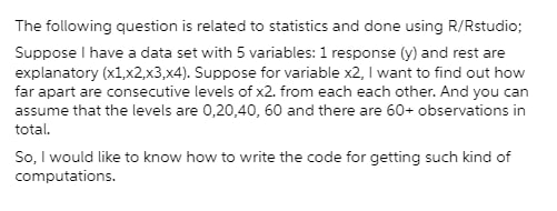 Solved The following question is related to statistics and | Chegg.com
