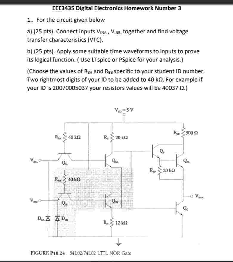 Solved EEE3435 ﻿Digital Electronics Homework Number 31.. | Chegg.com