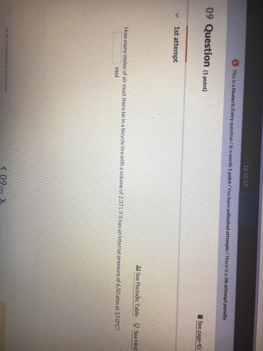 Solved 09 Question (1 point) v 1st attempt How many moles of | Chegg.com