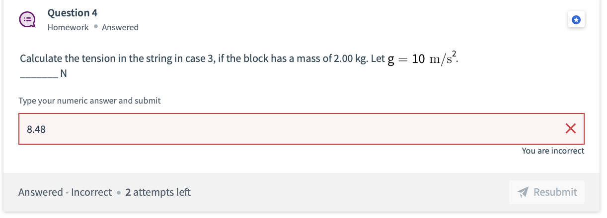 Solved Problem 2 Mass on a string problem ¥300 90° Y Case 1 | Chegg.com