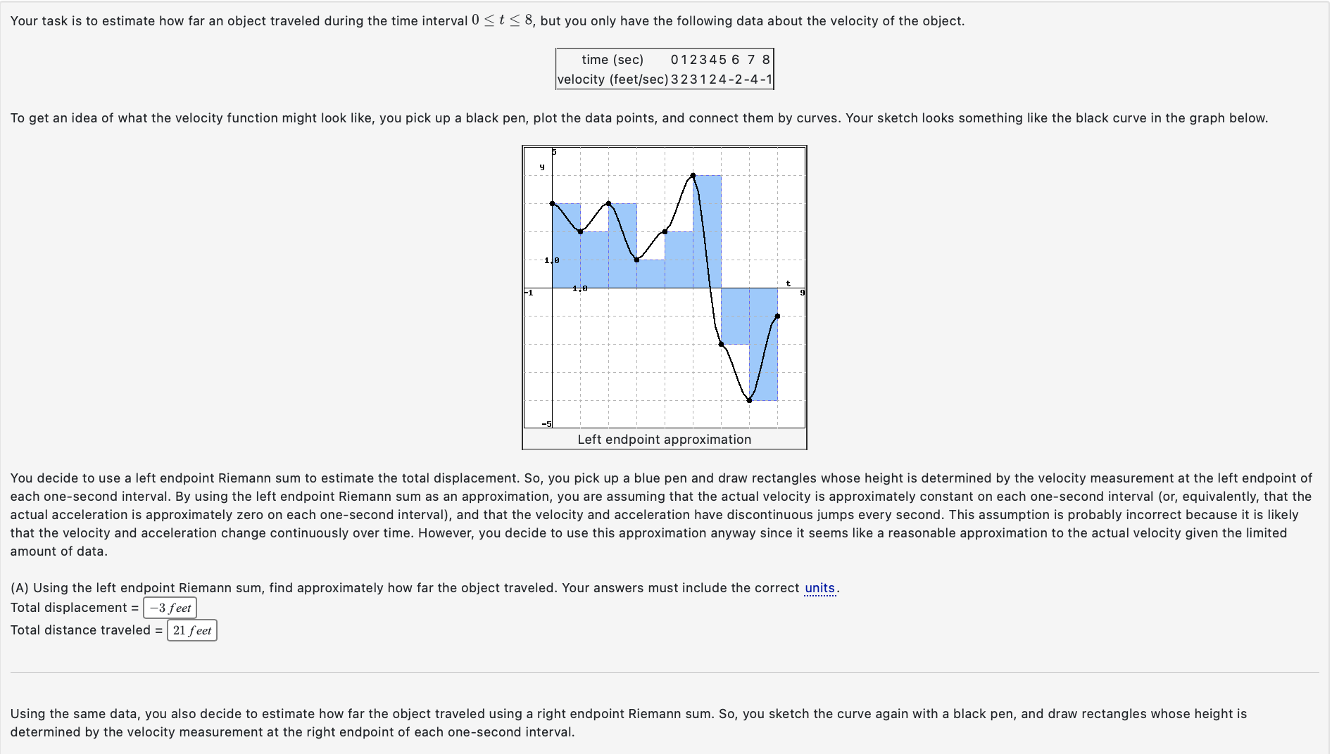 Solved Your task is to estimate how far an object traveled | Chegg.com