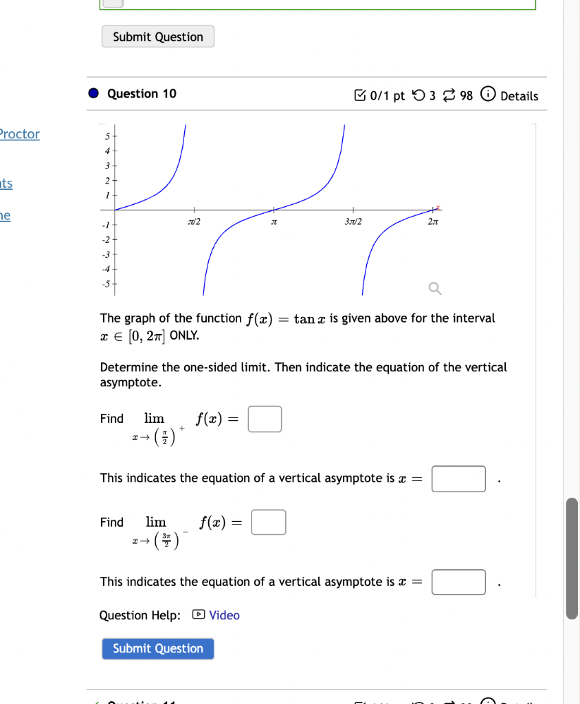 Solved The graph of the function f(x)=tanxf(x)=tanx is | Chegg.com