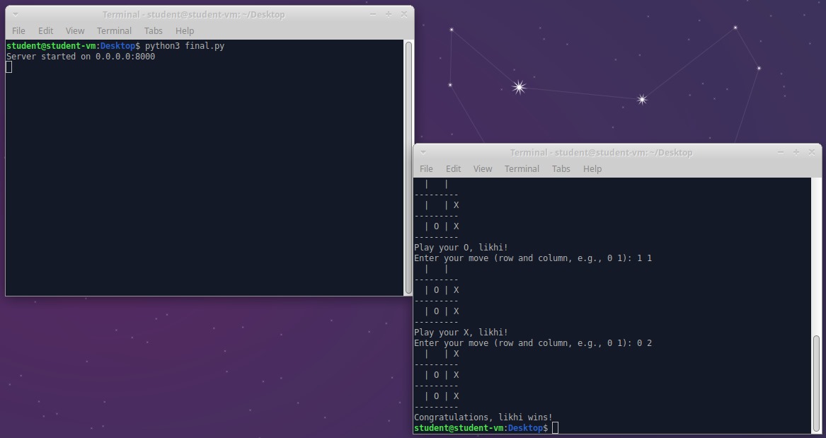 Solved Create a server for a Tic-Tac-Toe Links to an | Chegg.com