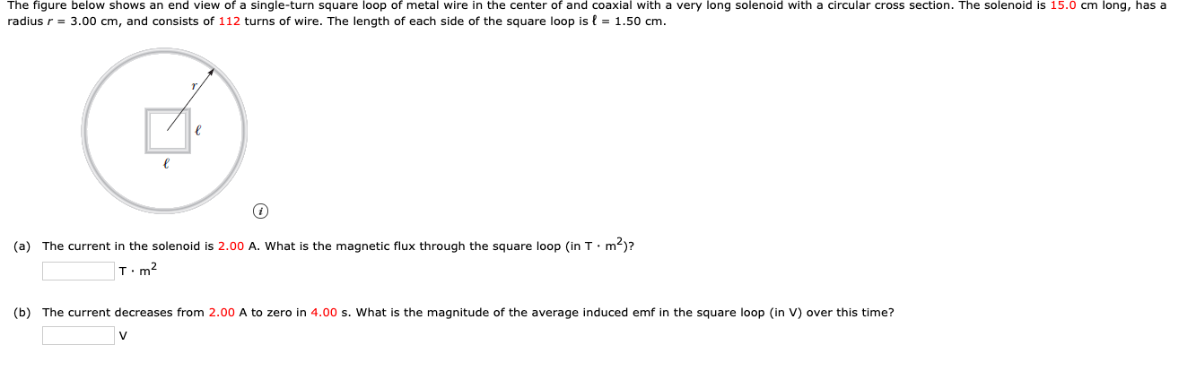 Solved The figure below shows an end view of a single-turn | Chegg.com