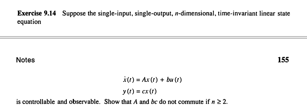 Exercise 9.14 ﻿Suppose the single-input, | Chegg.com