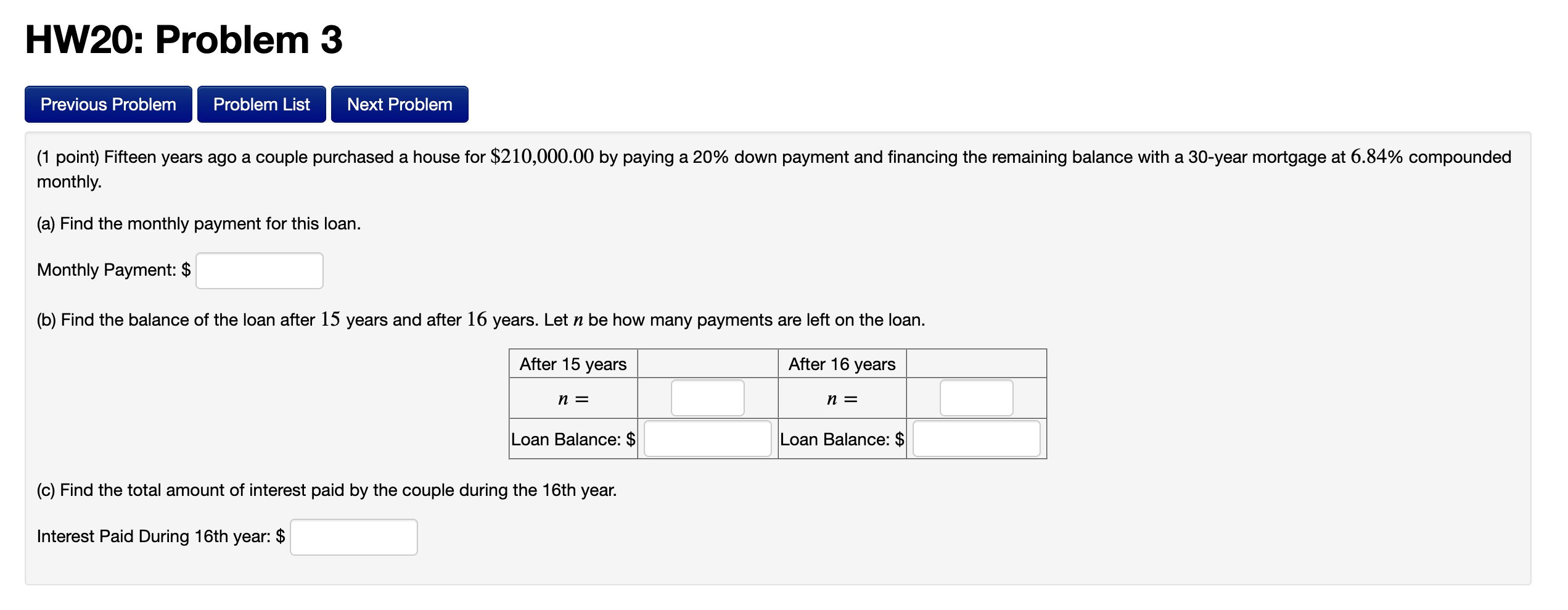 Solved HW20: Problem 3 Previous Problem Problem List Next | Chegg.com