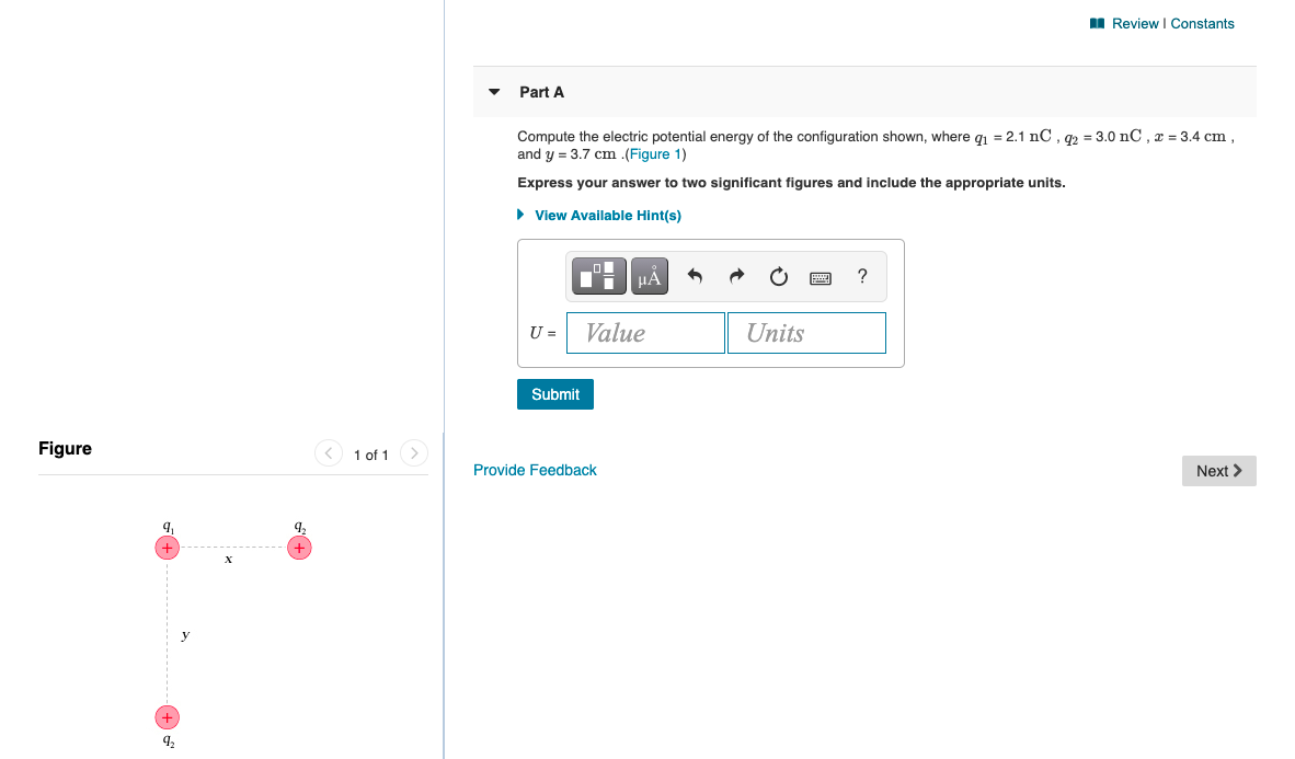 Solved Review Constants Part A Compute the electric | Chegg.com
