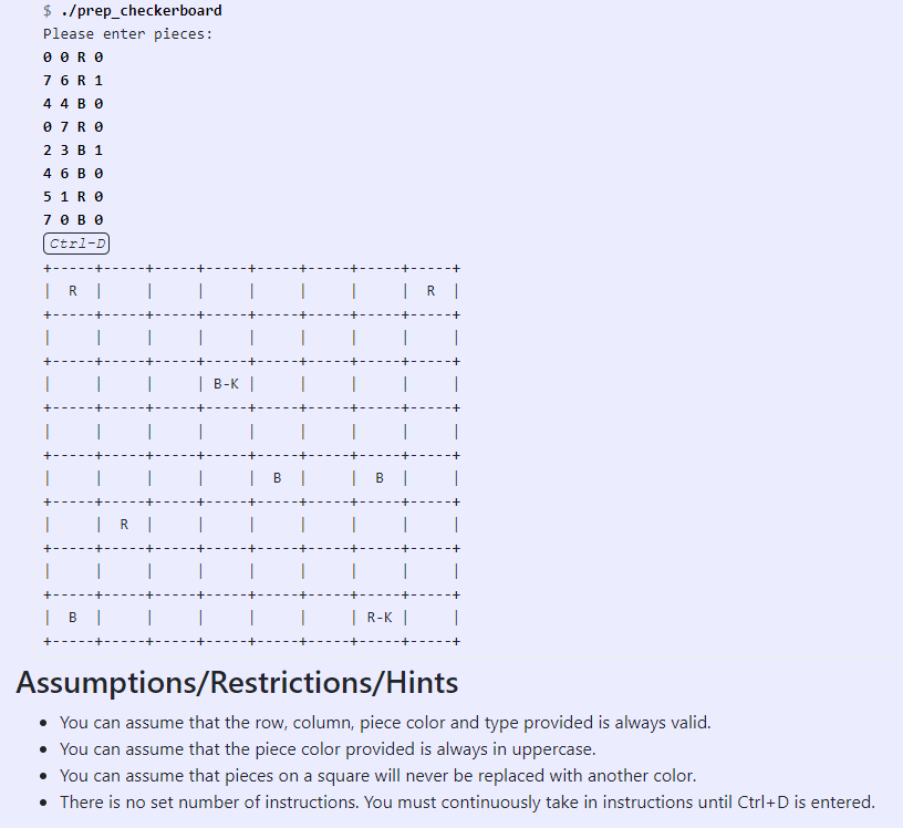 Solved CISE Prepare a Checkerboard Write a C program | Chegg.com