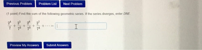 Solved Previous Problem Problem ListNext Problem (1 point) | Chegg.com