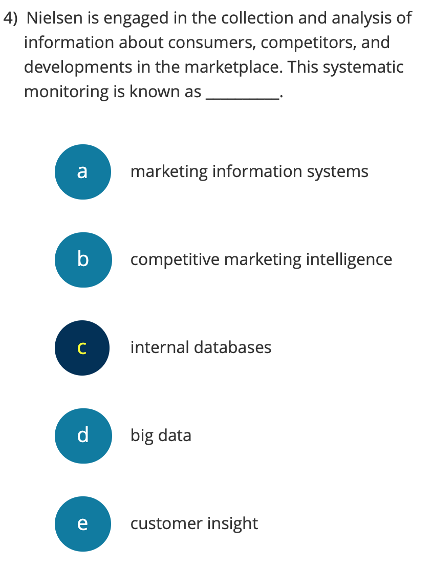 Solved 1) The specific data that Nielsen provides to its | Chegg.com