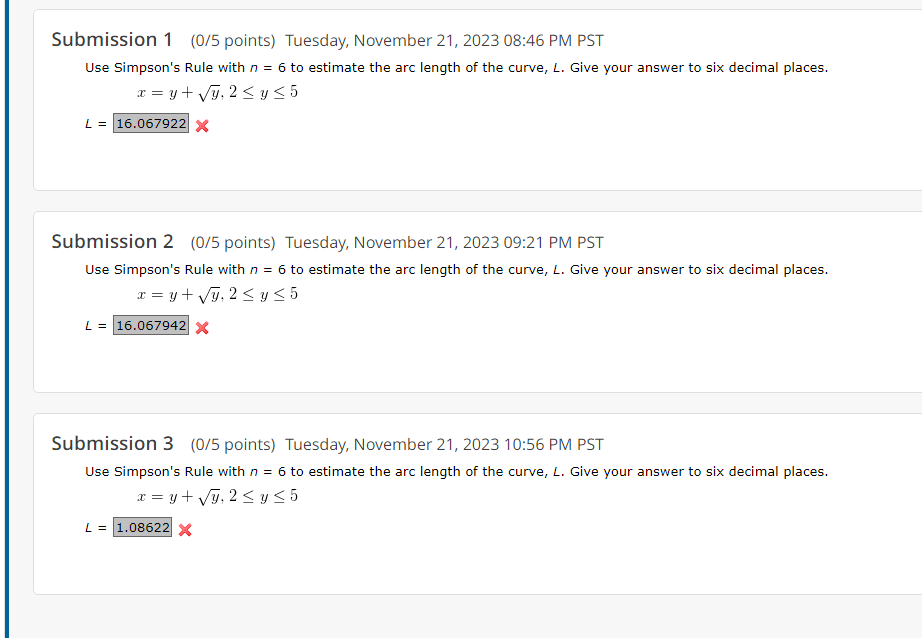 Solved Submission 1 (0/5 points) Tuesday, November | Chegg.com Solved Submission 1 (0/5 points) Tuesday, November | Chegg.com