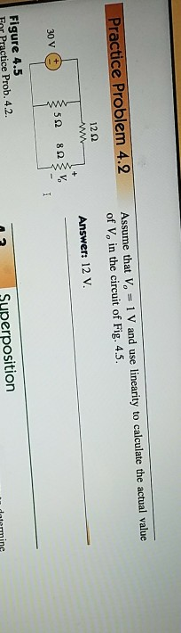 Solved Practice P roblem 4.2 Assume that Vo 1 V and use | Chegg.com